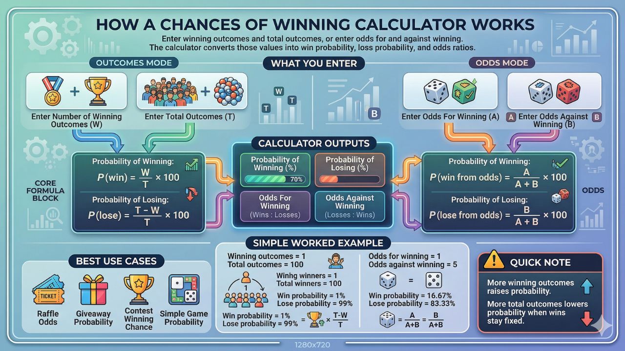 Chances of Winning Calculator With Odds and Probability