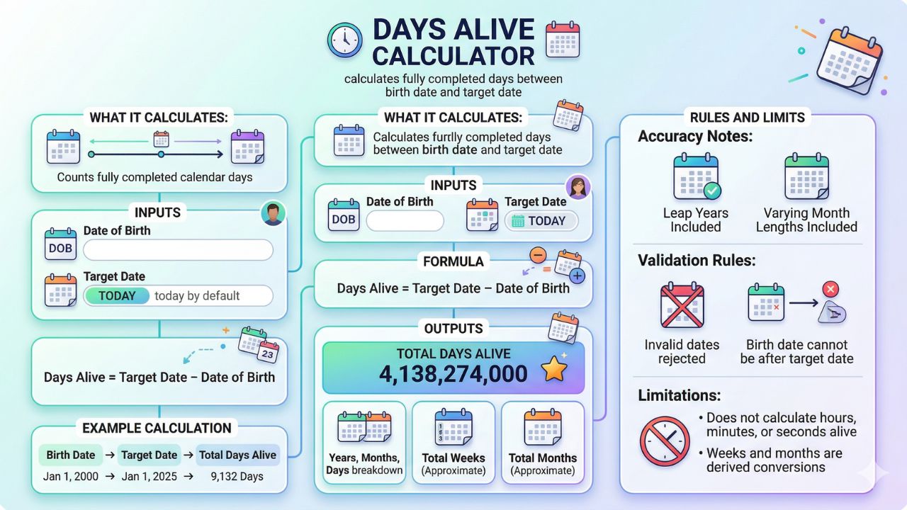 Days Alive Calculator – How Many Days Have You Lived?