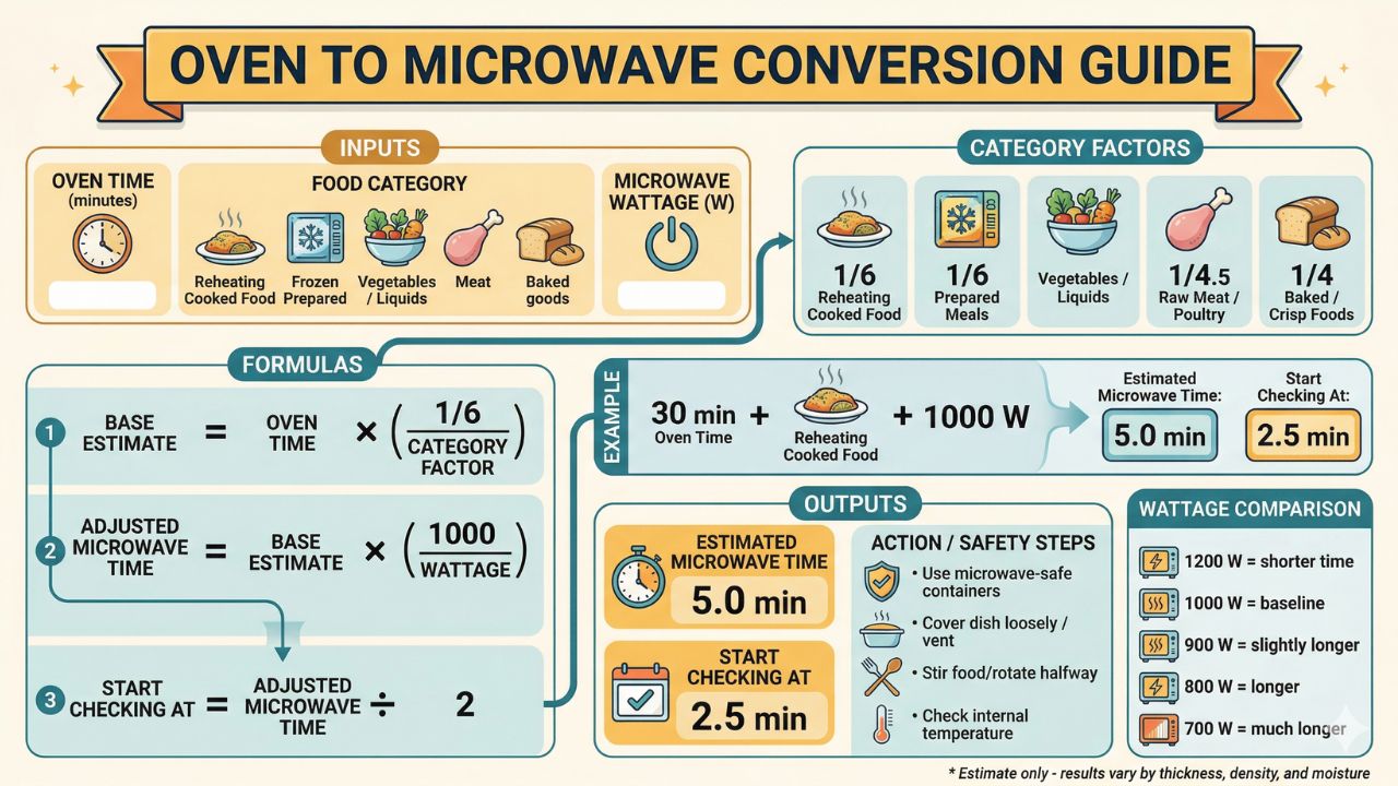 Microwave Oven Conversion Chart