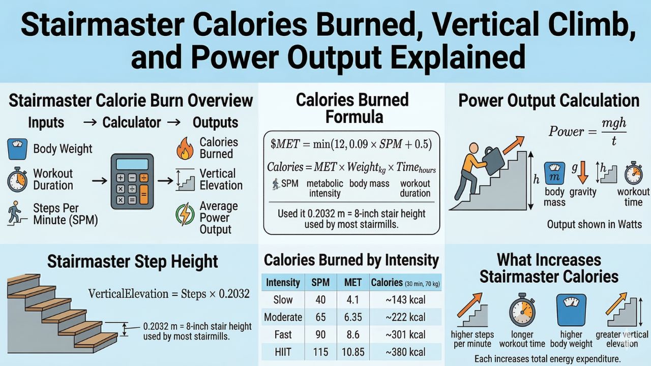 Stairmaster Calorie Calculator: Calories Burned Per Minute