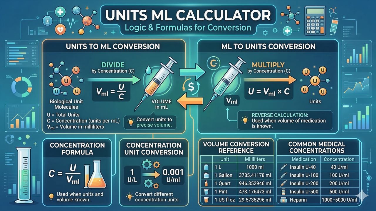 Units to mL Calculator — Convert Insulin Units to mL Easily
