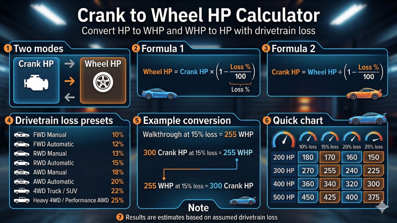 Hp To The Wheels Calculator